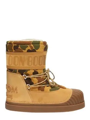 Moncler Palm Angels X 8 'camo' Boots - Brown