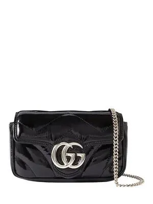 Gucci Gg Marmont Super Mini Bag - Black