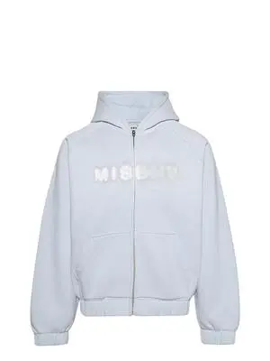 MISBHV Community Ocean Washed Zipped Hoodie - Blue