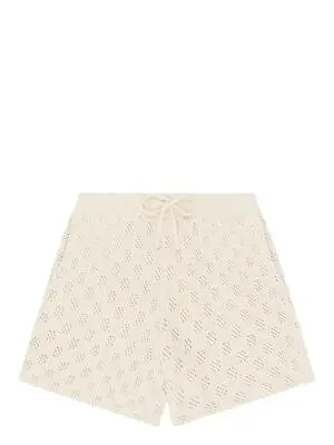 Aimé Leon Dore Checkered Knit Short - Cream