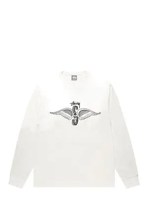 StÜssy Skull Wings Long-sleeve Tee - Cream