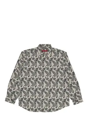Supreme Paisley Flannel Shirt - White