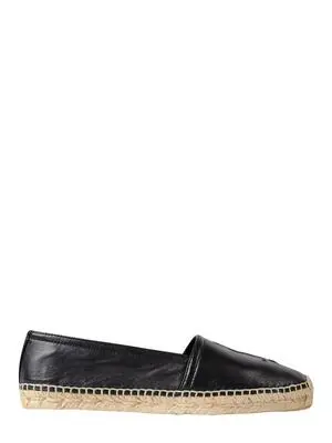 Saint Laurent Logo Espadrilles - Black