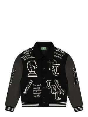 DENIM TEARS Varsity Jacket - Black