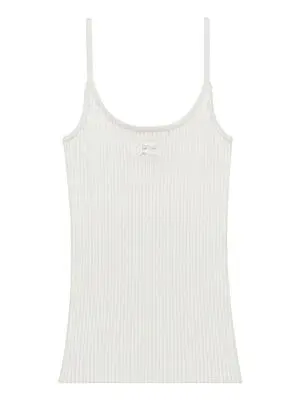 COURREGES Reedition Knit Tank Top - White