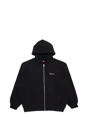 Supreme Crest Zip Up Hooded Sweatshirt - Black