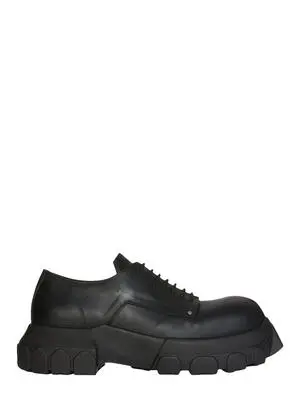 Rick Owens Lido Lace Up Bozo Tractor - Black