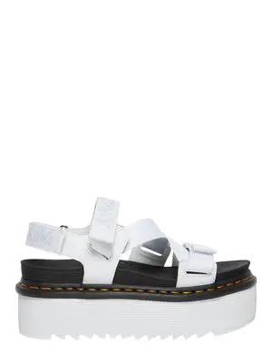 Dr. Martens Kimber Logo Webbing Strap Sandal - White