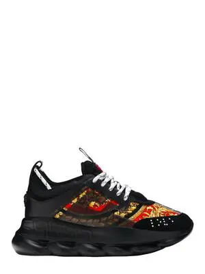 Versace Chain Reaction Sneakers - Black