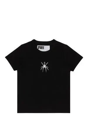 SP5DER Tm Baby Tee - Black