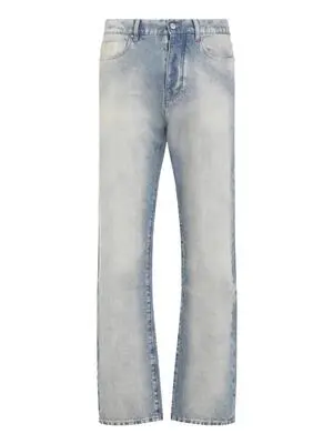 Amiri Quad Cuff Straight Jean - Blue