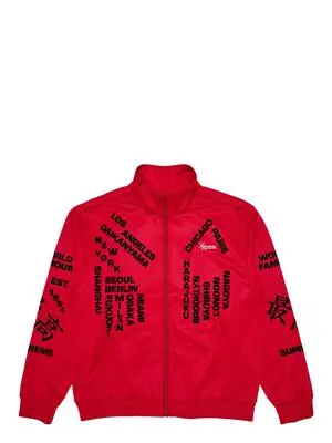 Supreme Worldwide Tricot Track Jacket - Red
