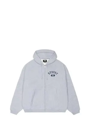 StÜssy Varsity Zip Up Hoodie - Grey