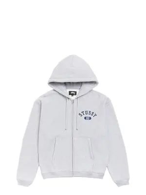 StÜssy Varsity Zip Up Hoodie - Grey