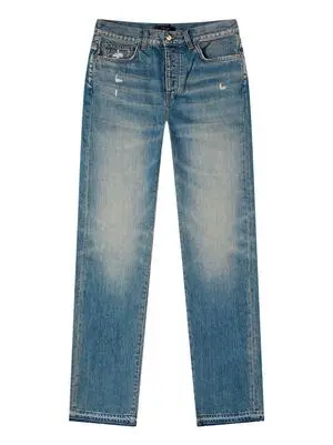 Amiri Released Hem Straight Jean - Blue