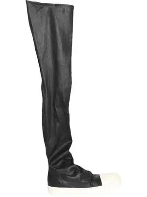 Rick Owens Hollywood Knee-high Stocking Sneaks - Black