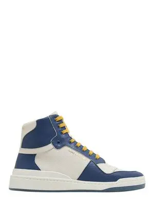 Saint Laurent Sl-24 Mid High-top Sneakers - Blue