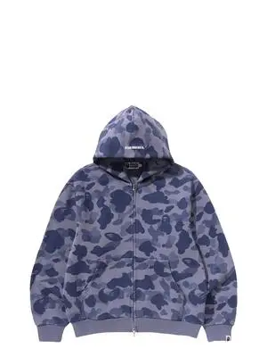 A BATHING APE 1st Camo Heavy Wash Cropped Fit Zip Hoodie - Grey