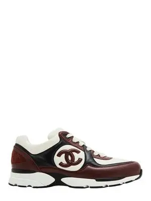 Chanel Lace Up Sneakers - Brown