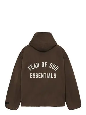 Fear Of God Textured Nylon Hooded Coaches Jacket - Brown