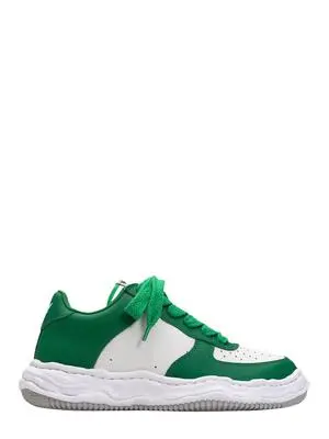 Mihara Yasuhiro Wayne Og Sole Leather Low Sneakers - Green