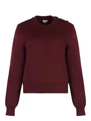 Bottega Veneta Knot Sweater - Red