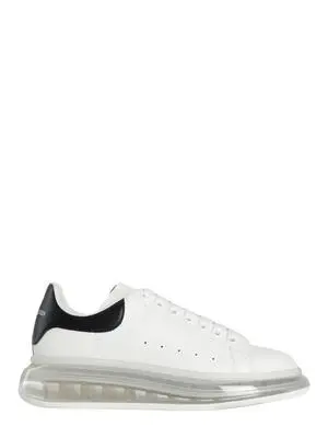 Alexander McQueen Oversized Sneaker With Clear Sole - White