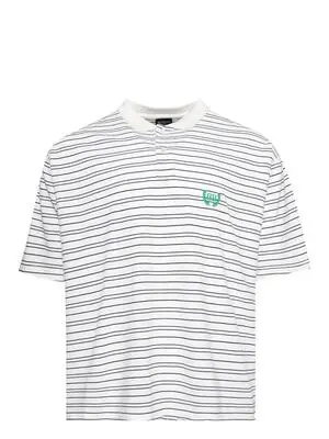 Balenciaga Striped Polo Shirt - White