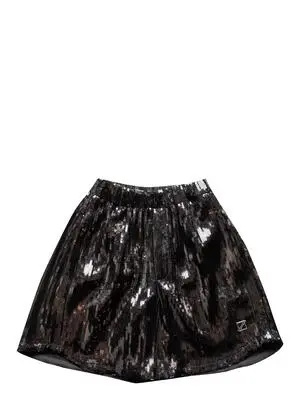 We11Done Sequin Shorts - Black