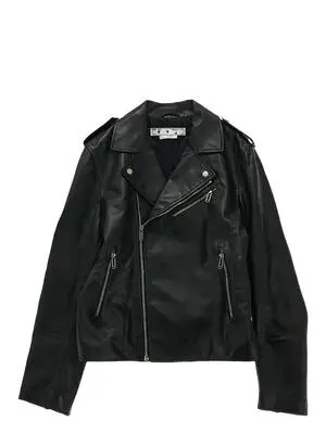 Off-White Diag Tab Biker Jacket - Black
