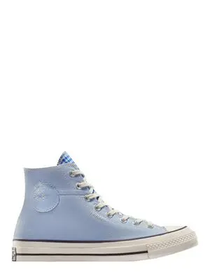CONVERSE Chuck 70 High Upcycled Chambray & Gingham - Blue