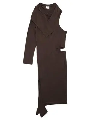 COURREGES Off Shoulder Dress - Brown