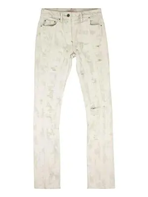 Palm Angels Tie Dye Distressed Jeans - White