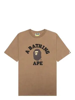 A BATHING APE College Tee - Tan
