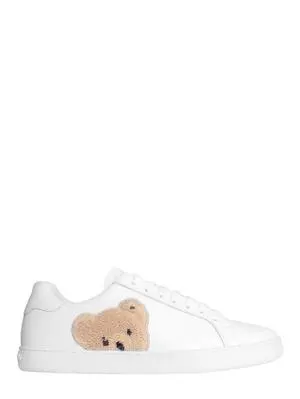 Palm Angels Tennis Teddy Bear Sneakers - White