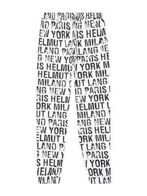 Helmut Lang All Over Jogger - White