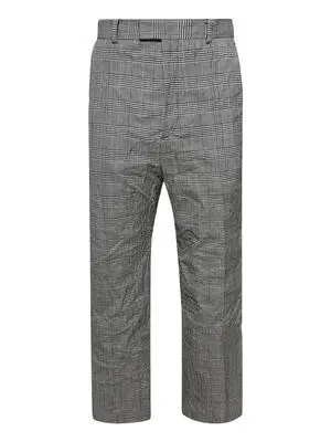 Vetements Metalized Wrinkled Tailored Pants - Grey