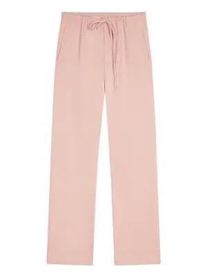 Dries Van Noten Wool Satin Pants - Pink