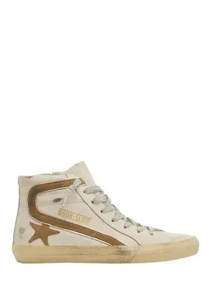 GOLDEN GOOSE Slide High-top Sneakers - White