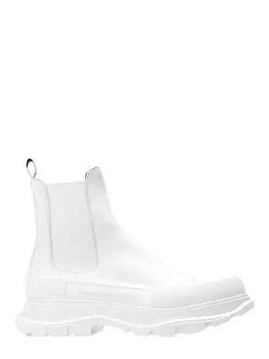 Alexander McQueen Tread Slick Chelsea Boots - White
