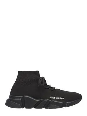 Balenciaga Speed Lace Up Sneaker - Black