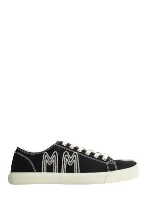 MAISON MARGIELA Tabi Embroidered Logo Sneakers - Black