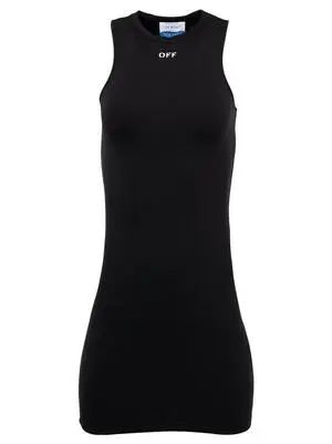 Off-White Sleek Rowing Dress - Black