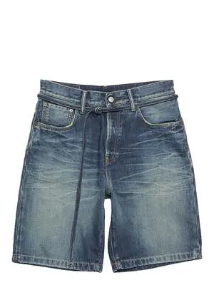 Acne Studios Loose Fit Denim Shorts - Blue
