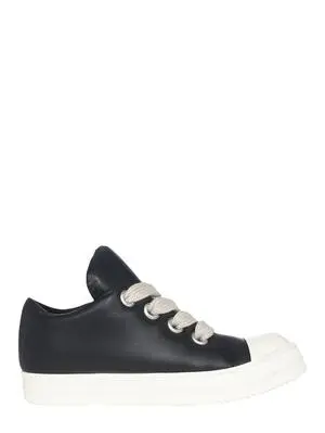 Rick Owens Luxor Jumbo Lace Low Top Sneakers - Black