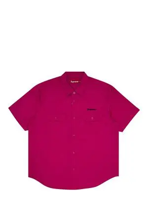 Supreme Rhinestone Pin Up Work Shirt - Pink