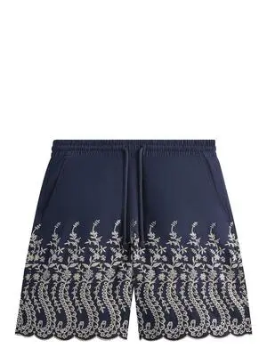 Kith Floral Eyelet Lewis Short - Blue