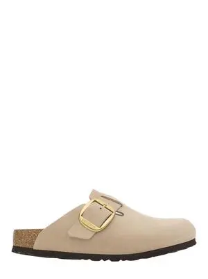 BIRKENSTOCK Boston Big Buckle Clogs - Cream