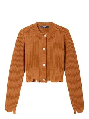 Versace Grunge Knit Sweater - Tan