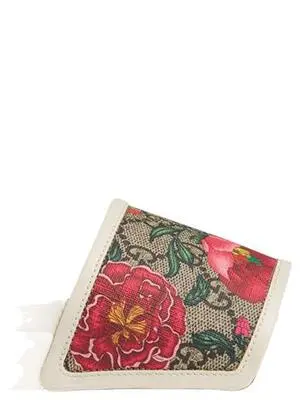 Gucci Gg Slide With Flora Print - Cream